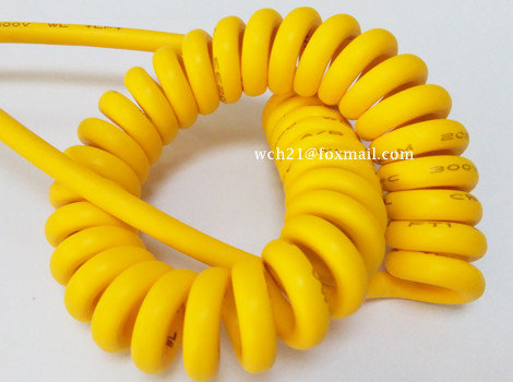 China UL20233 TPU Cabinet Control Curly Spiral Cord supplier
