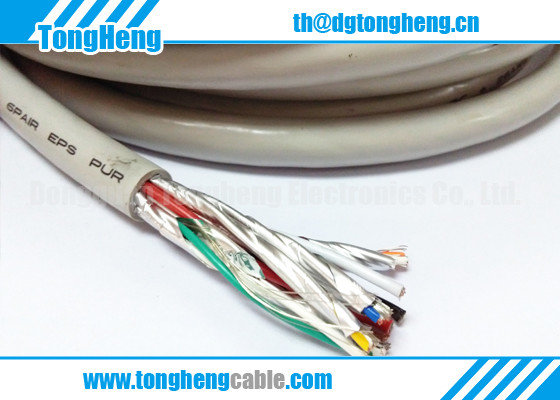 Special PVC Sheathed 1Pair/2C Customized Shielded Plenum Rated CM Cable supplier
