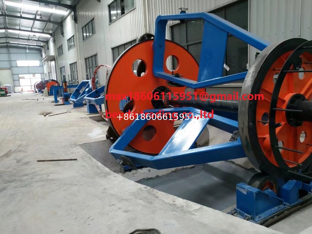 PND1250 1=6+12+18 bobbin cable laying machine with backtwist  taping device with 2.5 take-up function