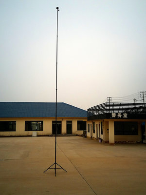 Custom 25 Foot Telescopic Fibreglass Pole With Tripod For Photography / Extremely Light And Rigid