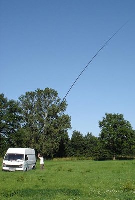 heavy duty 40 foot telescoping fiberglass mast / antenna telescopic pole