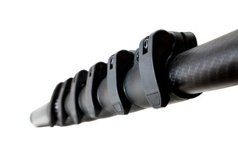 robust 30FT high carbon fiber telescopic mast with stand for camera / video / photography