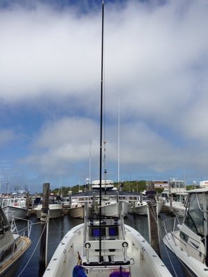 8ft retractable Carbon fiber Outrigger Poles center rigger with bent butt