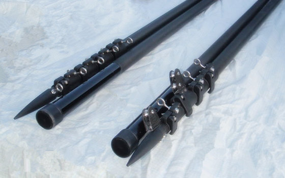 18ft Corrosion Resistance carbon fiber outriggers double rigged for trolling fishing
