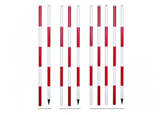 Red and white carbon fiber telescopic range Pole for Topcon Sokkia GPS receiver