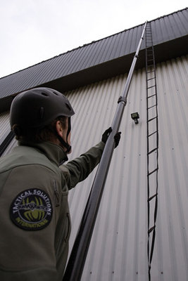 Eco friendly 50 foot rigid carbon fiber telescopic pole / telescoping pole / hook on pole