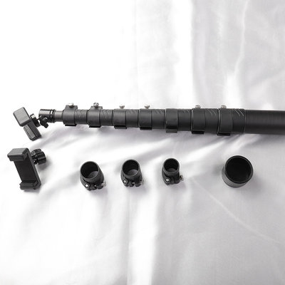 robust 30FT high carbon fiber telescopic mast with stand for camera / video / photography