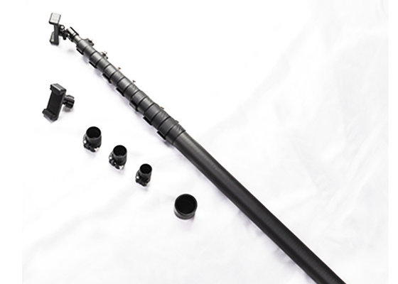 Durable Camera Mount Extension Pole , Twill Telescopic Photography Pole