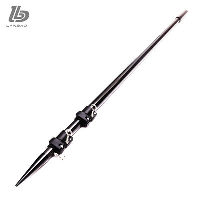 Telescopic 20 Ft Telescoping Pole , Light Low Flexibility 1" - 1/2" OD End