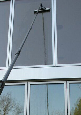20 ft window cleaning carbon fiber telescopic pole with euro thread tip