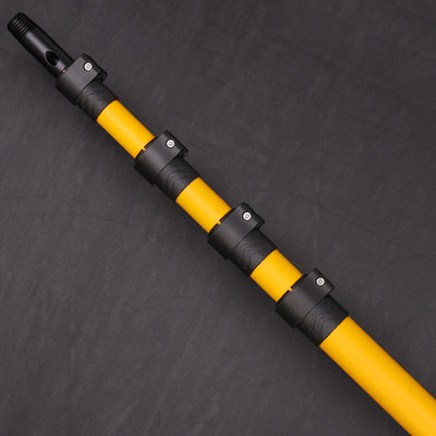 Hybrid Blue Yellow Telescopic Water Fed Wash Brush Window Cleaning Pole