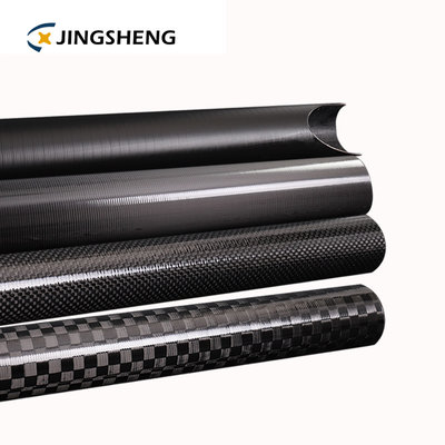 Rectangular Round Handle Carbon Fiber Telescopic Twist Tube