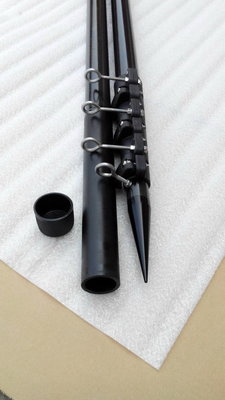 15 ft carbon fiber outrigger poles matches RUPP rigger mount / retractable
