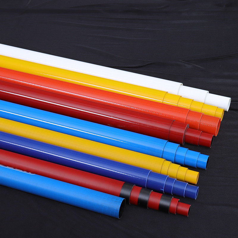 Glossy Surface Telescoping Fiberglass Poles Wear Resistance Colorful