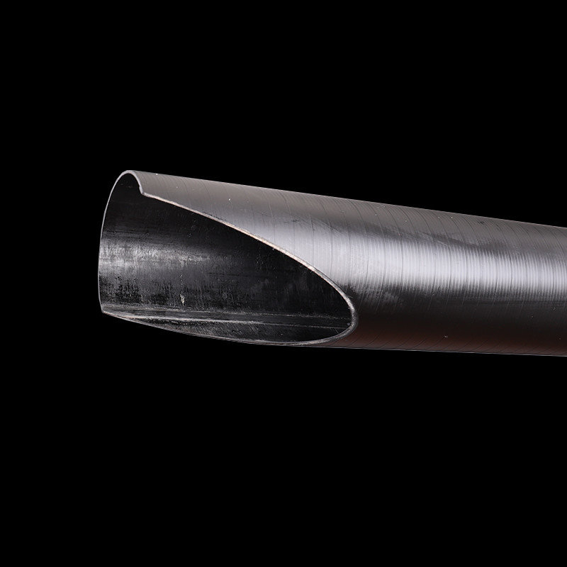 Glossy Twill Carbon Fiber Pole 2000mm Plain Surface Black Color Light Weight