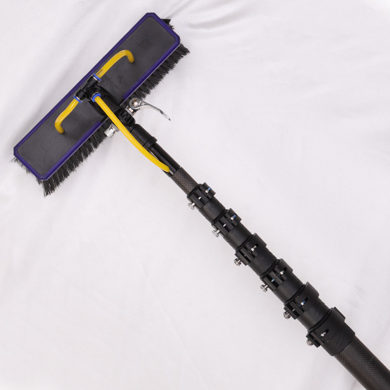 Window Cleaning 12m Black Color Carbon Fiber Telescopic Pole
