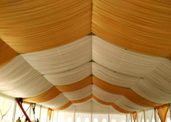 PVC White Fabric Outdoor Wedding Tent Rental , Big Wedding Tents Aluminum Frame