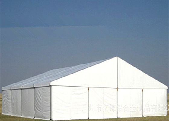20M Width Vintage White Marquee Tents For 500 People Outdoor Wedding Event