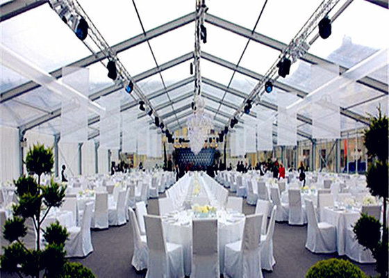 Outdoor Tranparent Clear Top Tent With Inner Decorations For Wedding Party
