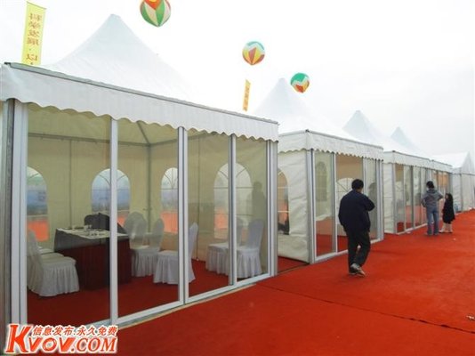 Waterproof And Fireproof Aluminum Big Outdoor Activities Tent With Low Price With Strongest Wind Loading