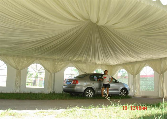 Marquee Outdoor Exhibition Tents For Car Trade Show PVC Cover / Clear Window