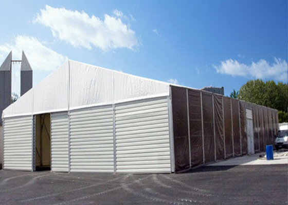 ABS Solid Wall 6M Outdoor Warehouse Tents , Steel Frame Temporary Storage Structures