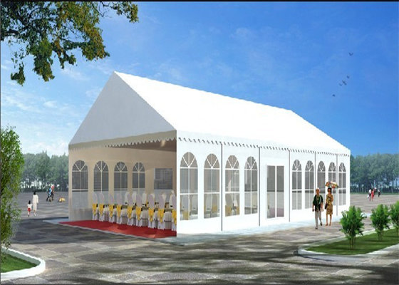 White Aluminum Frame Outdoor Event Tents for wedding receptions With Sidewalls