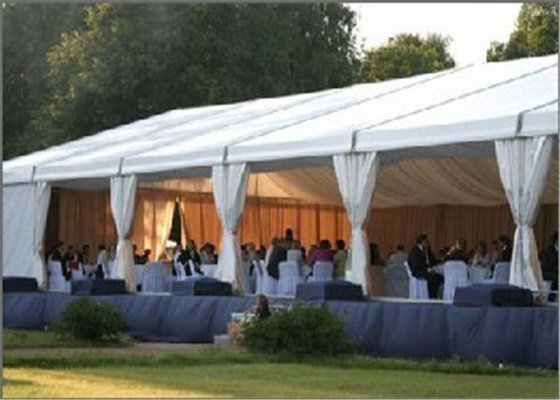 Commercial Outdoor Event Tents With Curtain , Outside Party Tents For 500 People