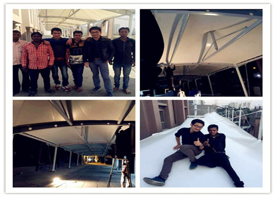 Fabric PVDF UV Protection Outdoor Car Parking Tent Car Canopy Tents Membrane Structure