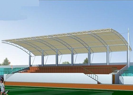 PVDF Roof Outdoor Sports Tents , Stadium Tensile Membrane Structure