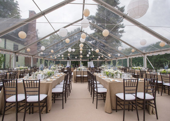 Romantic Clear Span Tents Custom Clear Top Tent Wedding For Outside Party