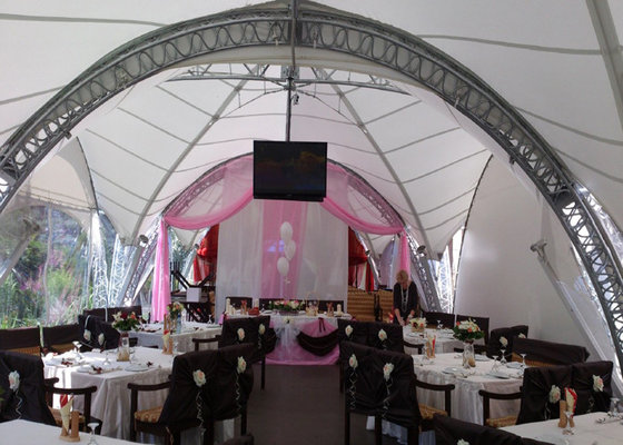 Steel Structure Tensile Truss Arch Tents With Guarantee 10 Years Popular In Russain