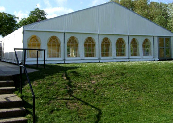 Custom PVC Fabric White Marquee Tents For Event / Wedding Aluminum Frame