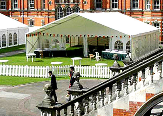 Pass Way Stretch Marquee Tents , Temporary Shade Structures Aluminum Frame