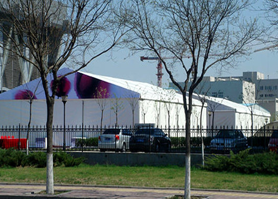 Red And White Marquee Tents , Large Trade Show Canopy Tents For Exhibition