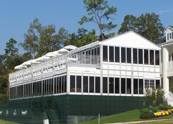 Stretch Aluminum Double Decker Tents With Sidewalls For Outside Events