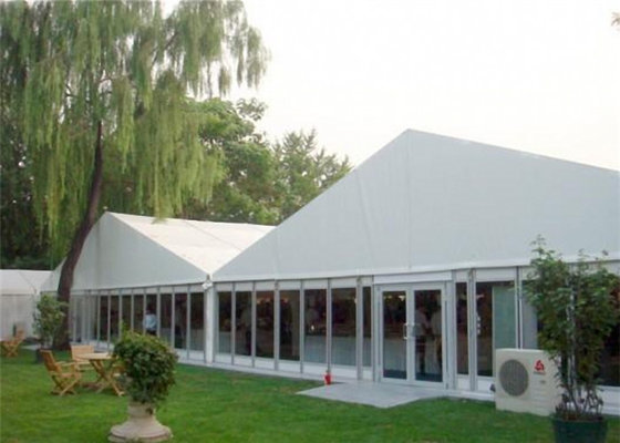 A Frame Garden Wedding Tents , Garden Party Marquees With Clear Glass Walls