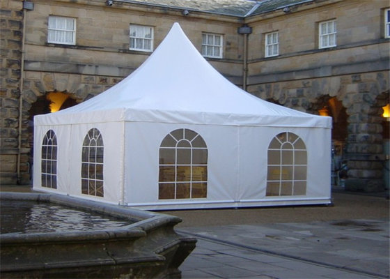 Pagoda Shape High Peak Tents , Garden Party Shelter Clear Windows