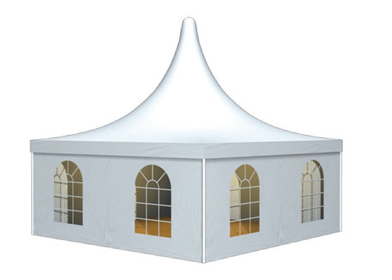 Pagoda Shape High Peak Tents , Garden Party Shelter Clear Windows