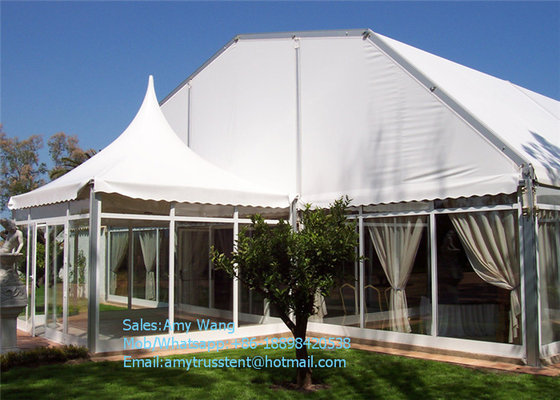 Double PVC Coated Shelter Outdoor Event Tents with Aluminum Frame for Wedding , Party