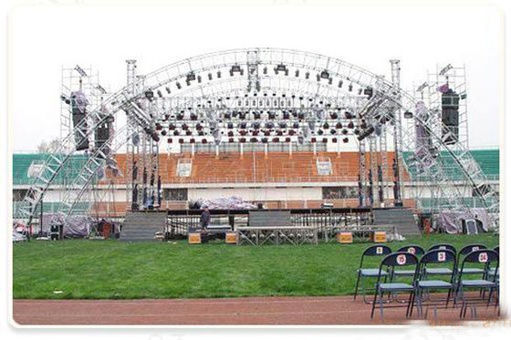 Ground Support Arch Shape Aluminum Stage Truss Debossed Your Logo Hang Lightings