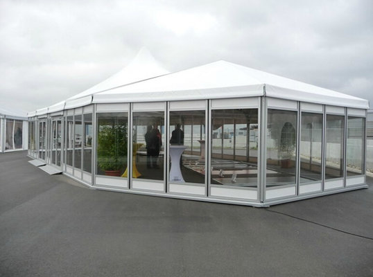 Glass Wall  Mixed Shape Wedding Party Tents Awning  , Outside Wedding Tents