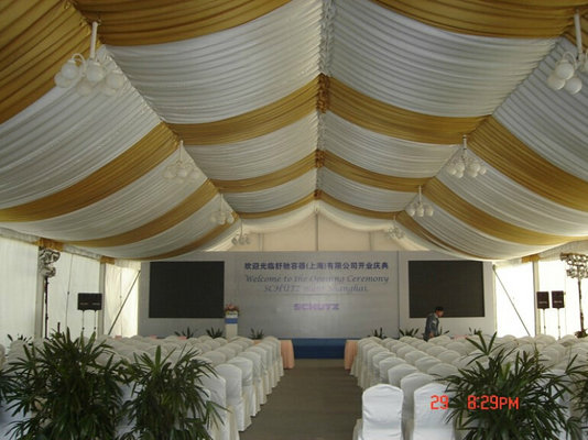 Glass Wall  Mixed Shape Wedding Party Tents Awning  , Outside Wedding Tents