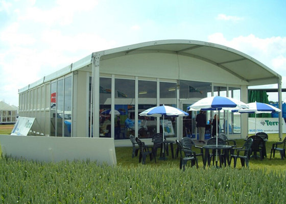 Wedding Ceremony Tent Arch Shape Marquee Canopy 15M X 20M  With ASB Solide Wall And Glass Wall