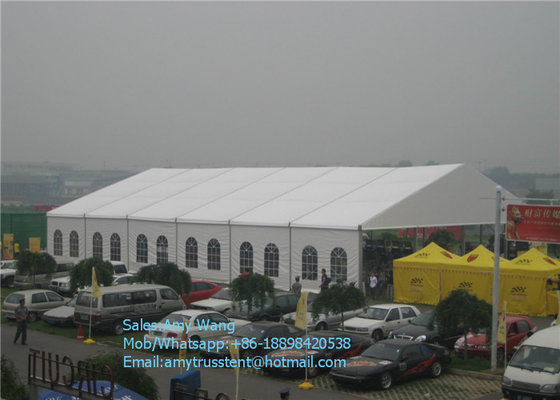 15m Arch Clear Span Tents With White ABS Wall For Luxury Party , Outside Event Tent