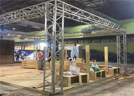 Aluminum Truss For Drape Backdrop System / pipe And Drape Trade Show Displays