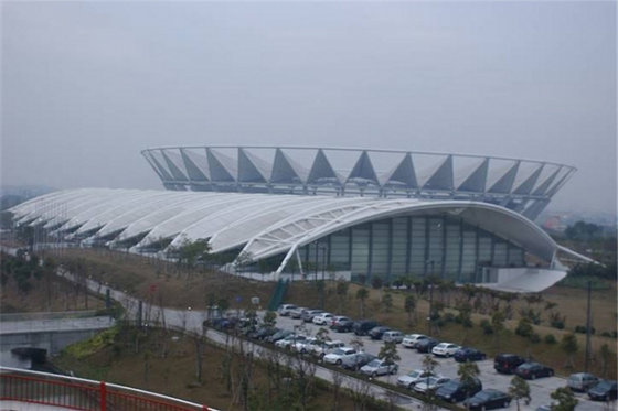 Membrane Building Shade Tension Fabric Structures For Outdoor Stadium / Pubilc Areas