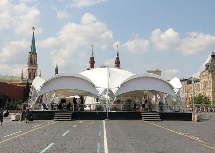 Steel Structure Tensile Truss Arch Tents With Guarantee 10 Years Popular In Russain