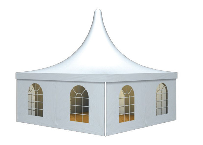 Pagoda Shape High Peak Tents , Garden Party Shelter Clear Windows
