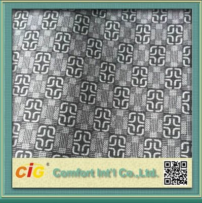 Knitted Chinese Printing Auto Upholstery Fabric Grey  For Seat Cover / Lining